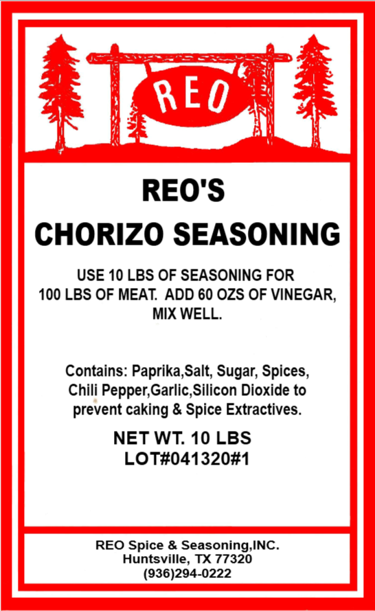Chorizo Sausage Seasoning – REO Spice & Seasoning, INC.